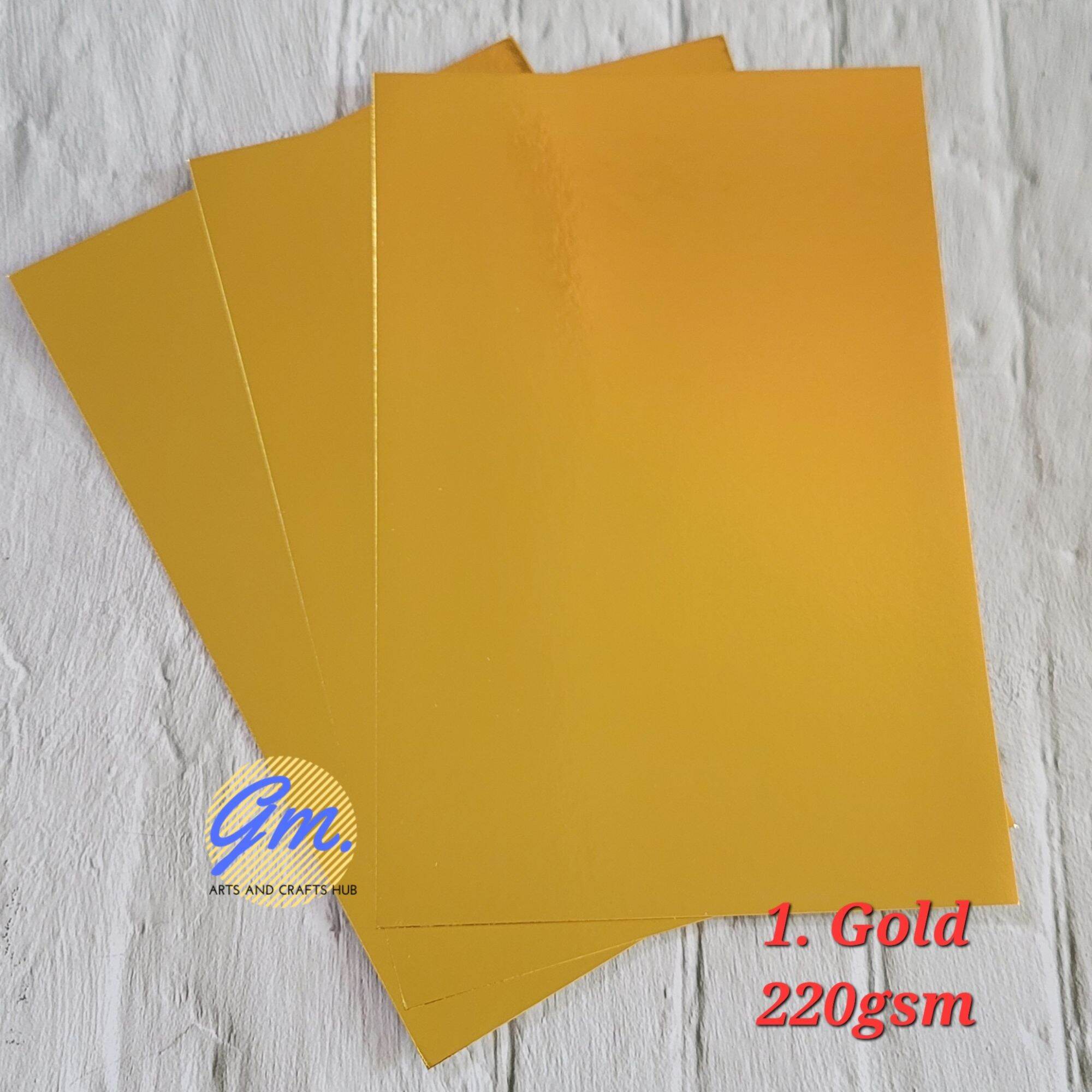 Metallic Board 220-250gsm 10 Sheets Mirror Board School Supplies ...