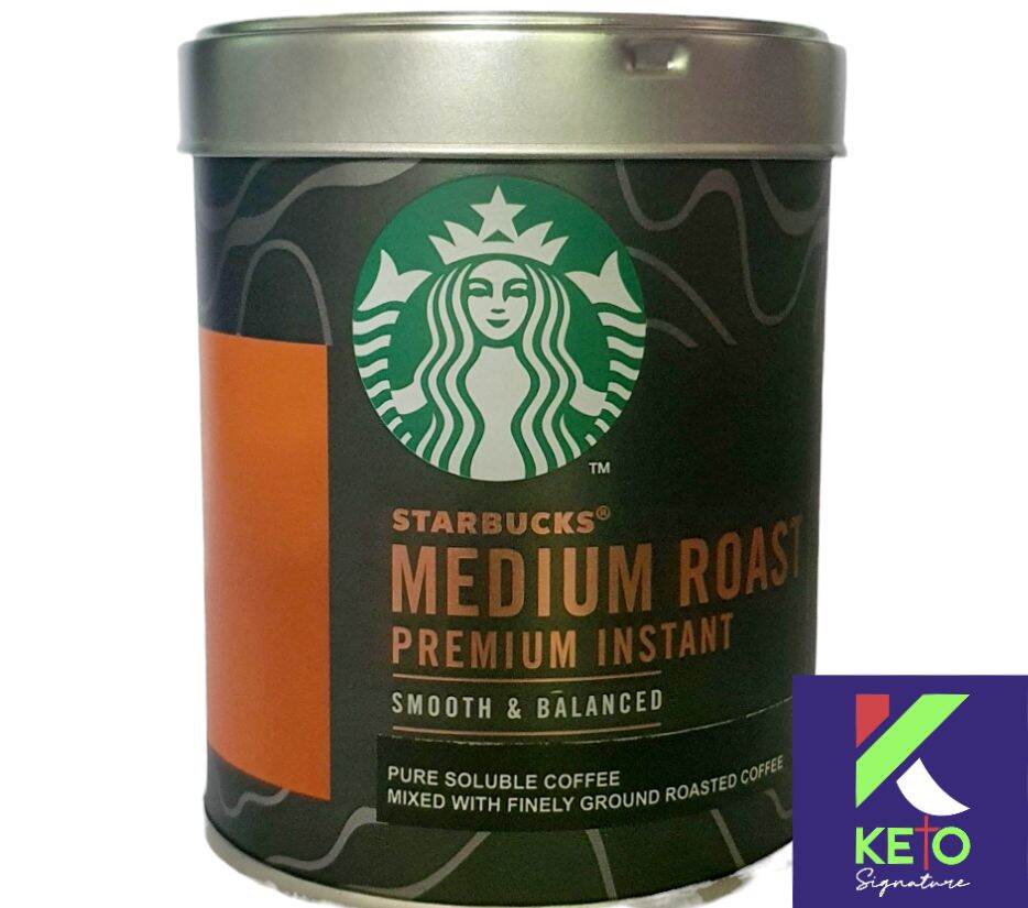 Starbucks Dark Roast / Medium Roast Premium Instant Coffee Tin Can 90g ...