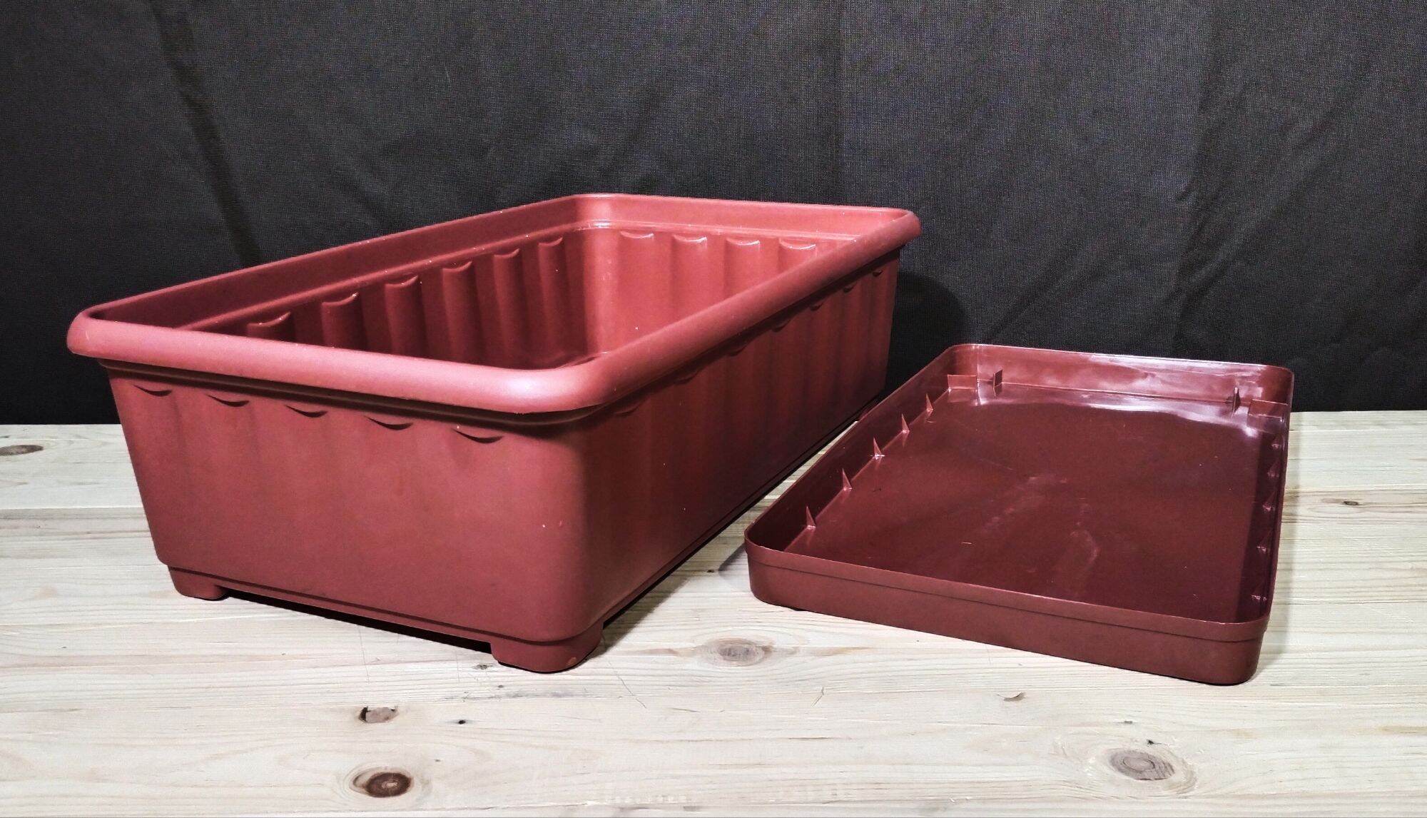 Rectangular Pots with Catch Plate! Great for your plants and Veggies ...