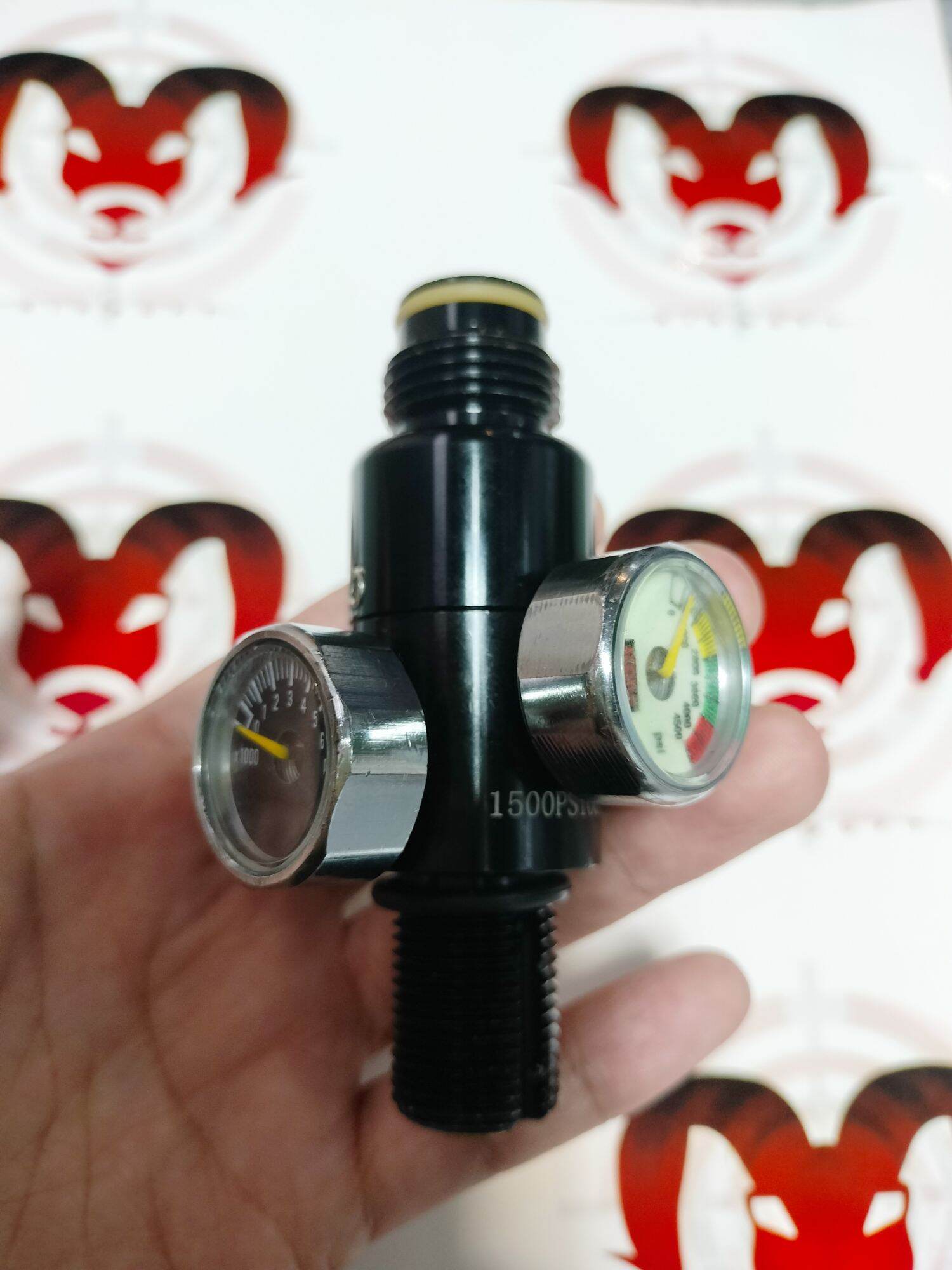 REGULATOR FOR PCP EXTERNAL ADJUSTABLE GERMAN DISC M18X1.5 DOUBLE GAUGE ...