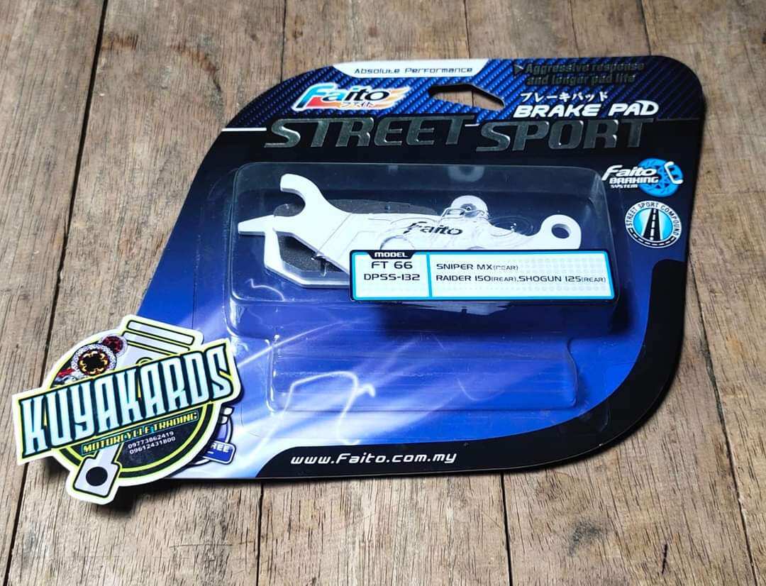 FAITO BRAKE PAD REAR SNIPER 155 SNIPER 15 V1V2 SMX135 TFX R15 MT15 ...