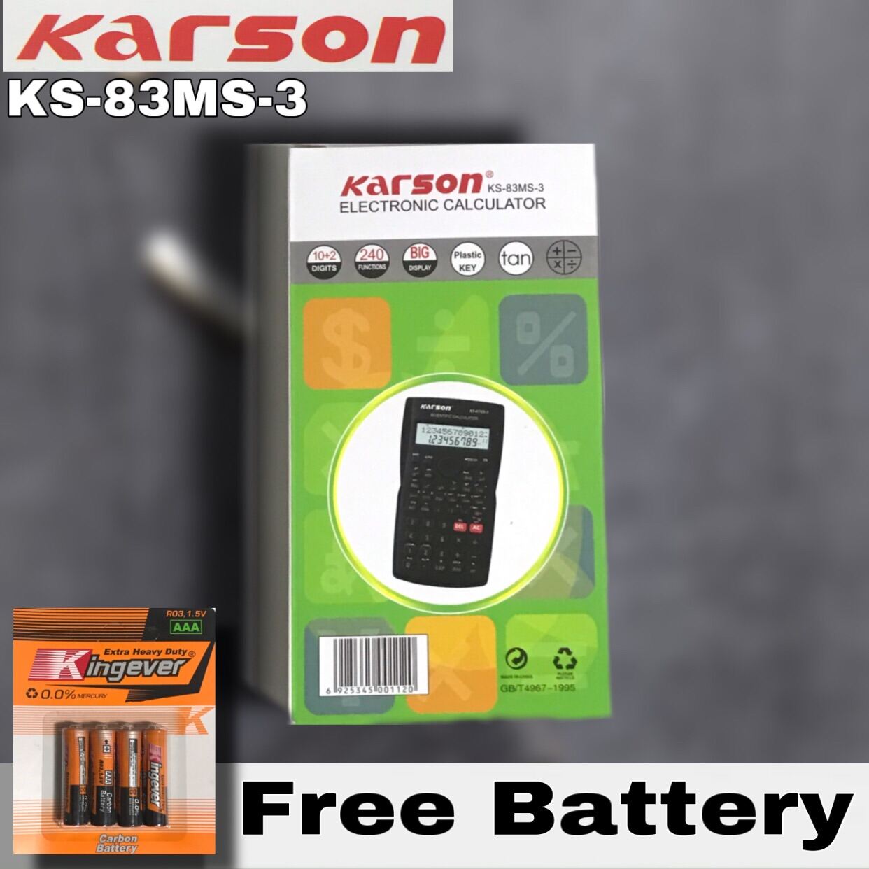 Karson Ks-83MS-3 Scientific Calculator | Lazada PH