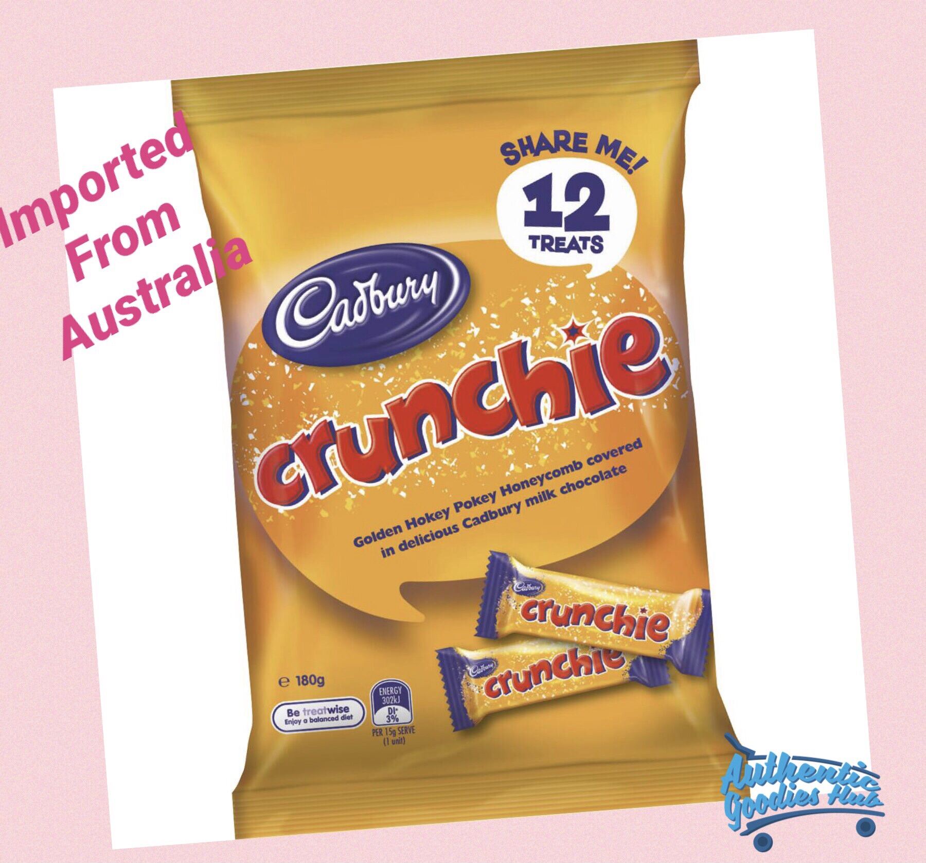 Cadbury Crunchie Chocolate Sharepack 12pk 180g | Lazada PH