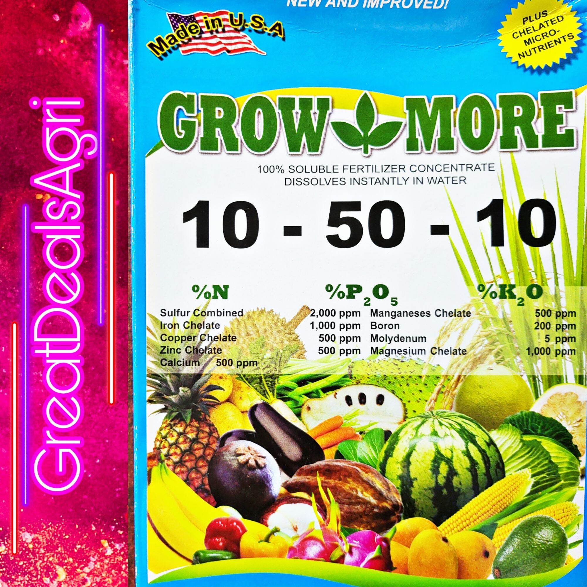 GROW MORE FERTILIZER 10-50-10 (1 KILO) GROW MORE | Lazada PH