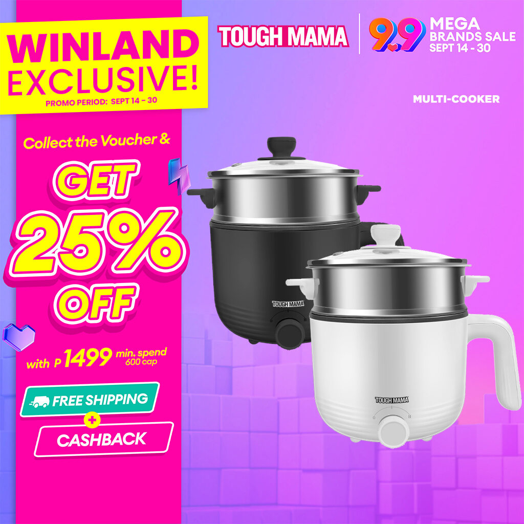 TOUGH MAMA by Winland 1.5Liters Aesthetic Multi-Function Cooker ...
