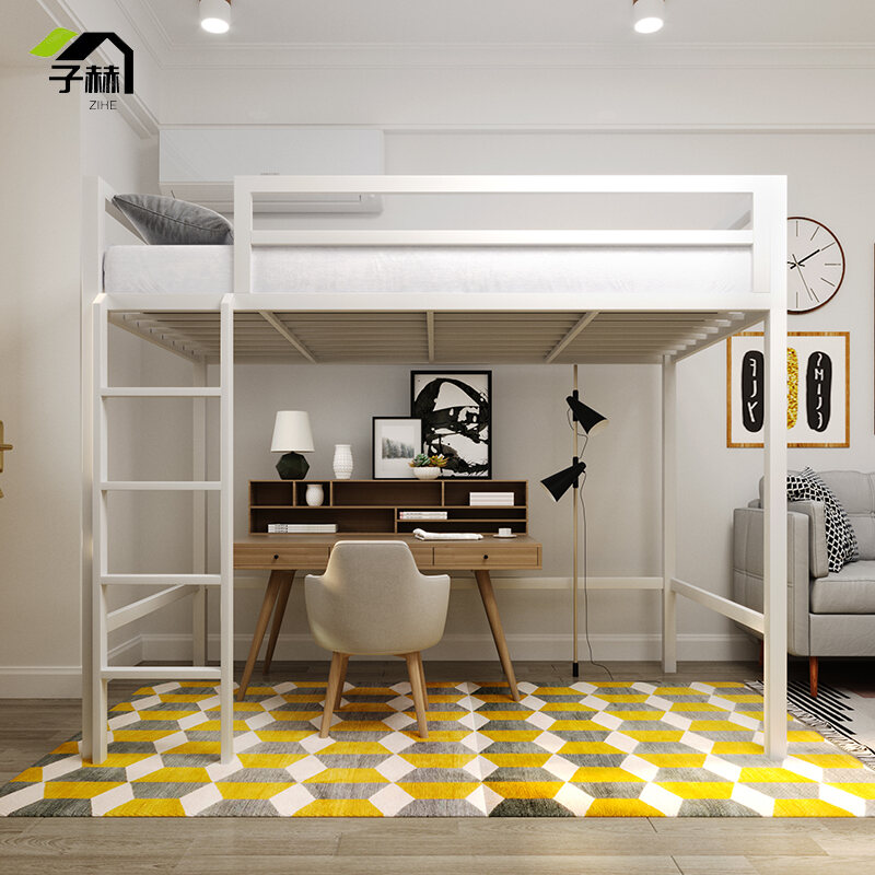 Elevated Bed Sheet Upper Layer Student Dormitory Bed Duplex Second Floor Bed Lower Empty Loft ...