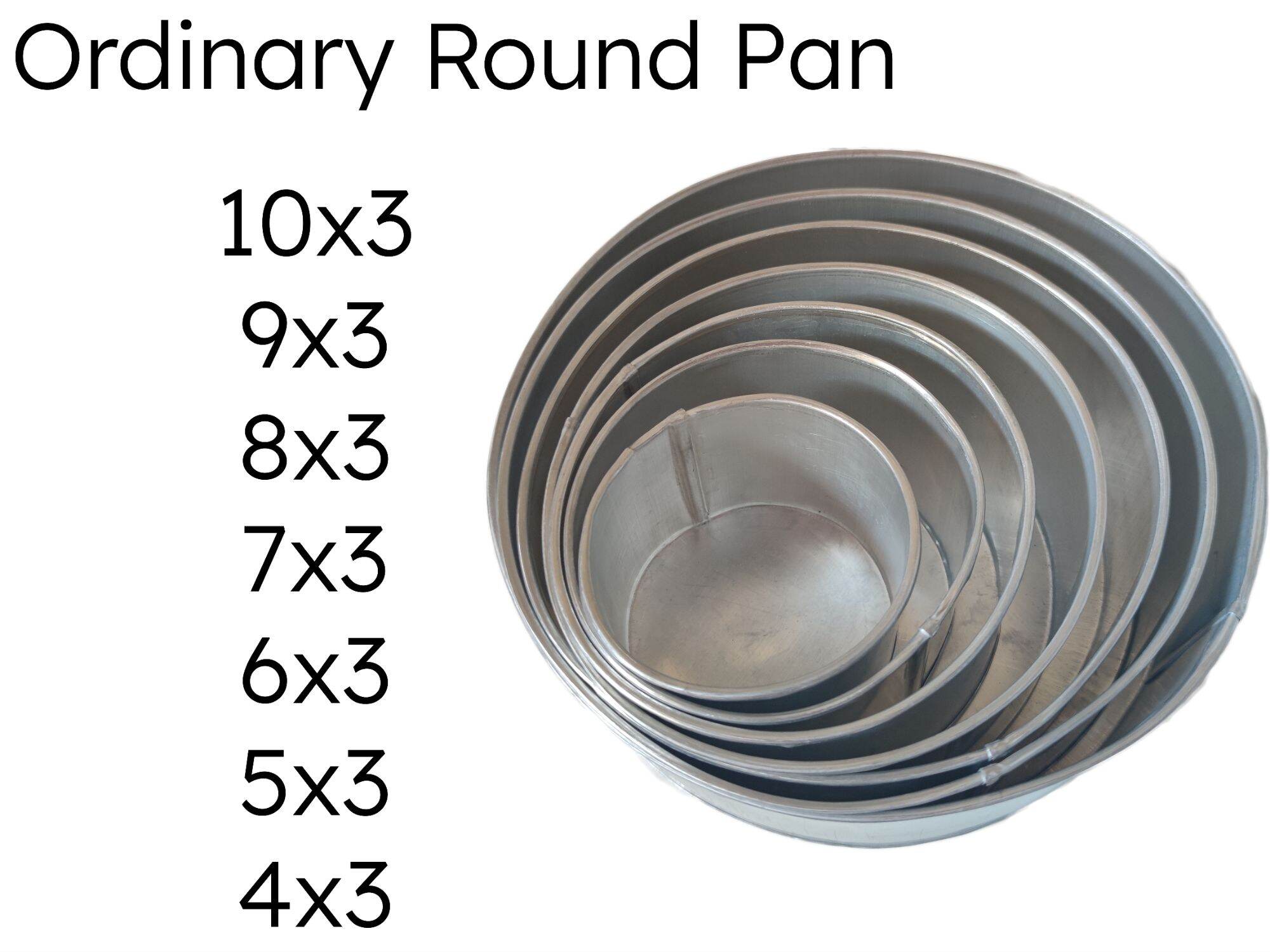 Ordinary Round pan 4x3 5x3 6x3 7x3 8x3 9x3 10x3 | Lazada PH