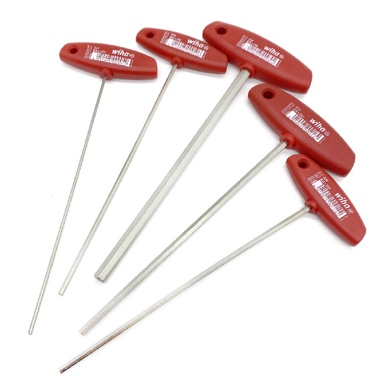 German Wiha T-Type Hexagonal Hex Wrench 334-2 2.5 3 4 5 6 8 10 200 ...