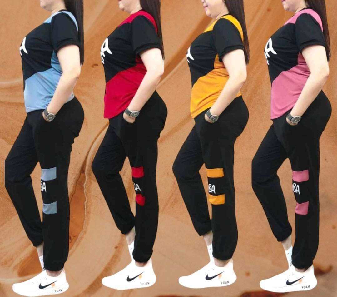PLUS SIZE ZUMBA UNIFORM TERNO PANTS JOGGER SPORTY FOR WOMEN ON SALE Med ...