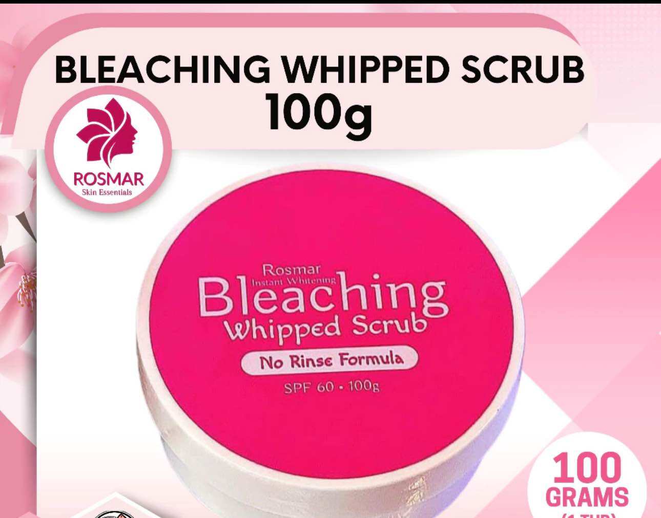 Rosmar Bleaching Whipped Scrub | BWS 300g Full Tub 100g | Lazada PH