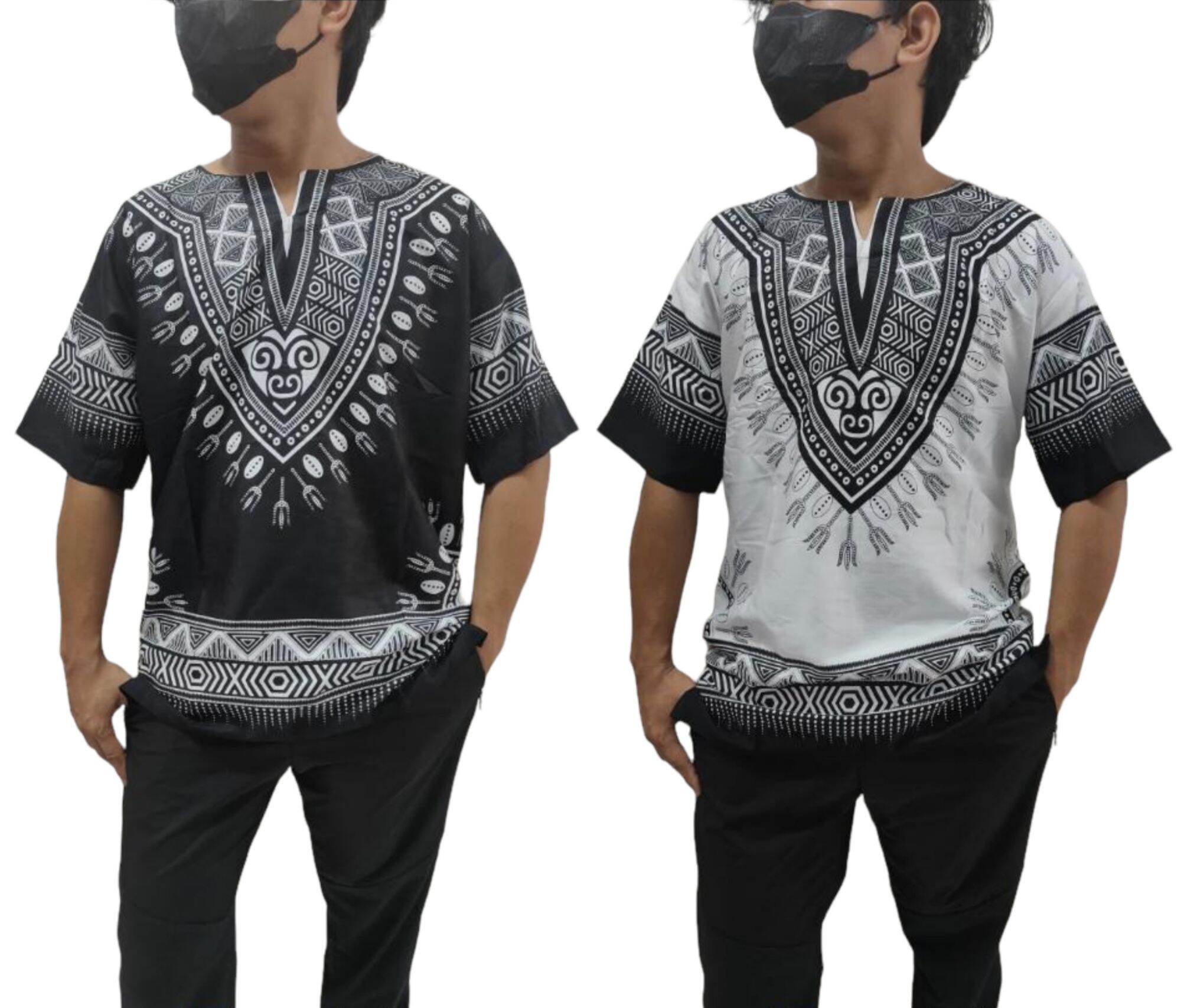 polo shirt dashiki bohemian batik ethnic boho | Lazada PH