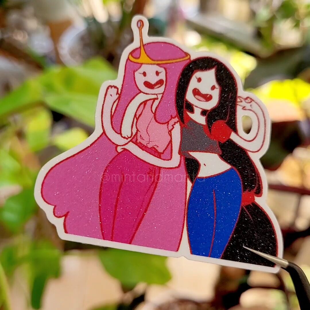 Marceline and Princess Bubblegum | Adventure Time Stickers | Lazada PH
