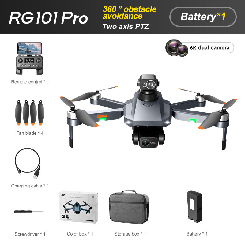 RG101 Pro Max Drone GPS Professional 8K HD Camera 2-axis Gimbal UAV ...