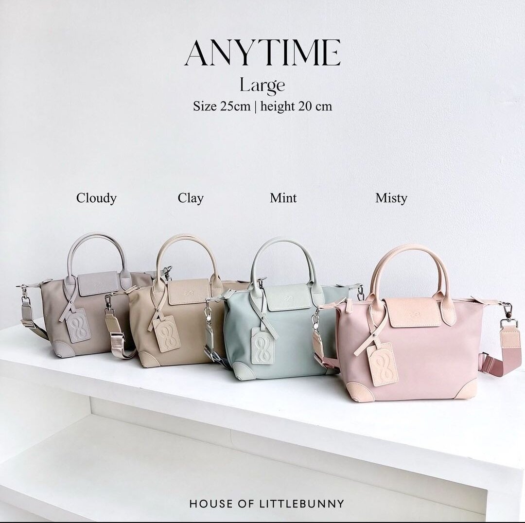 NEW! ORIGINAL HOUSE OF LITTLE BUNNY ANYTIME MEDIUM LARGE (NYLON+PU) BAG | Lazada PH
