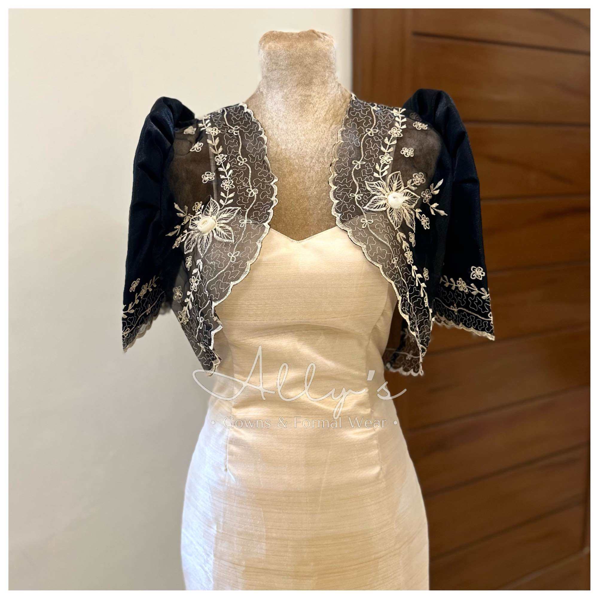 Modern Filipiniana Bolero with Inner Mestiza Sleeves | Lazada PH