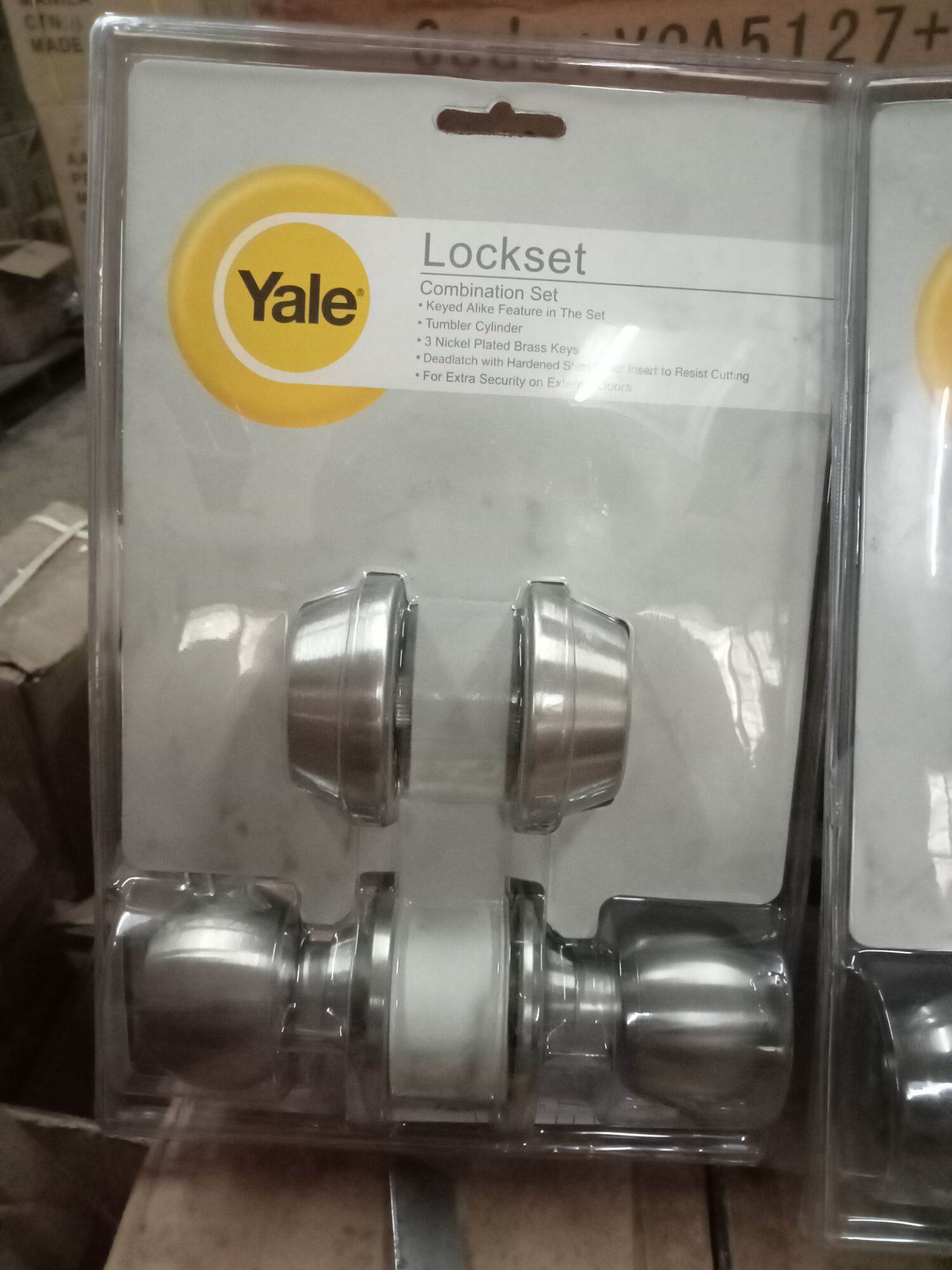 YALE COMBO PACK ENTRANCE /DEADBOLT SETS #VCA5127/8121 US 32D #VCA5127 ...