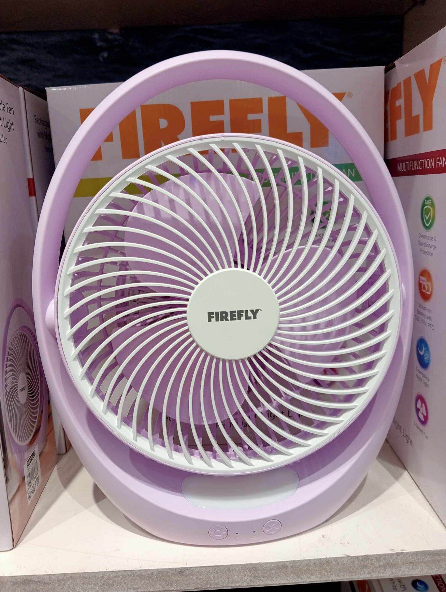 Rechargable Fan With Night Light Firefly Brand | Lazada PH