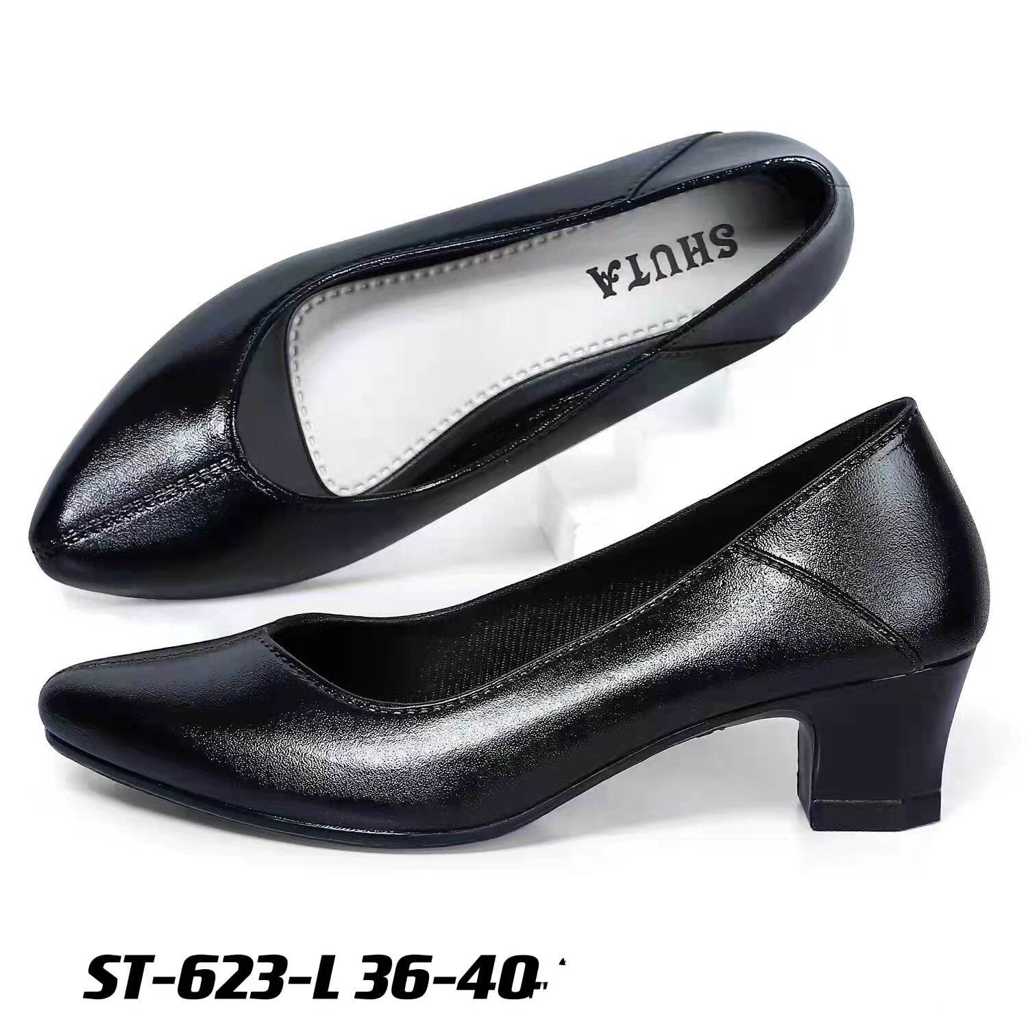 ST-623-L Shuta PVC goma black shoes for female: sizes 36-40 | Lazada PH