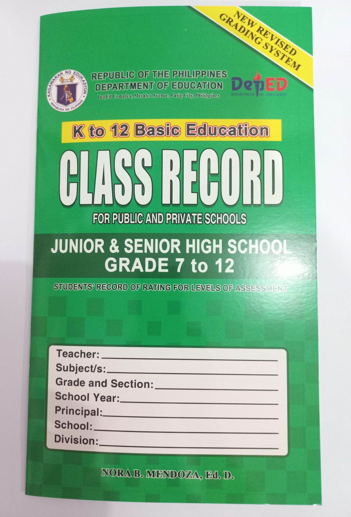 Class Record Revised Grading System | Lazada PH