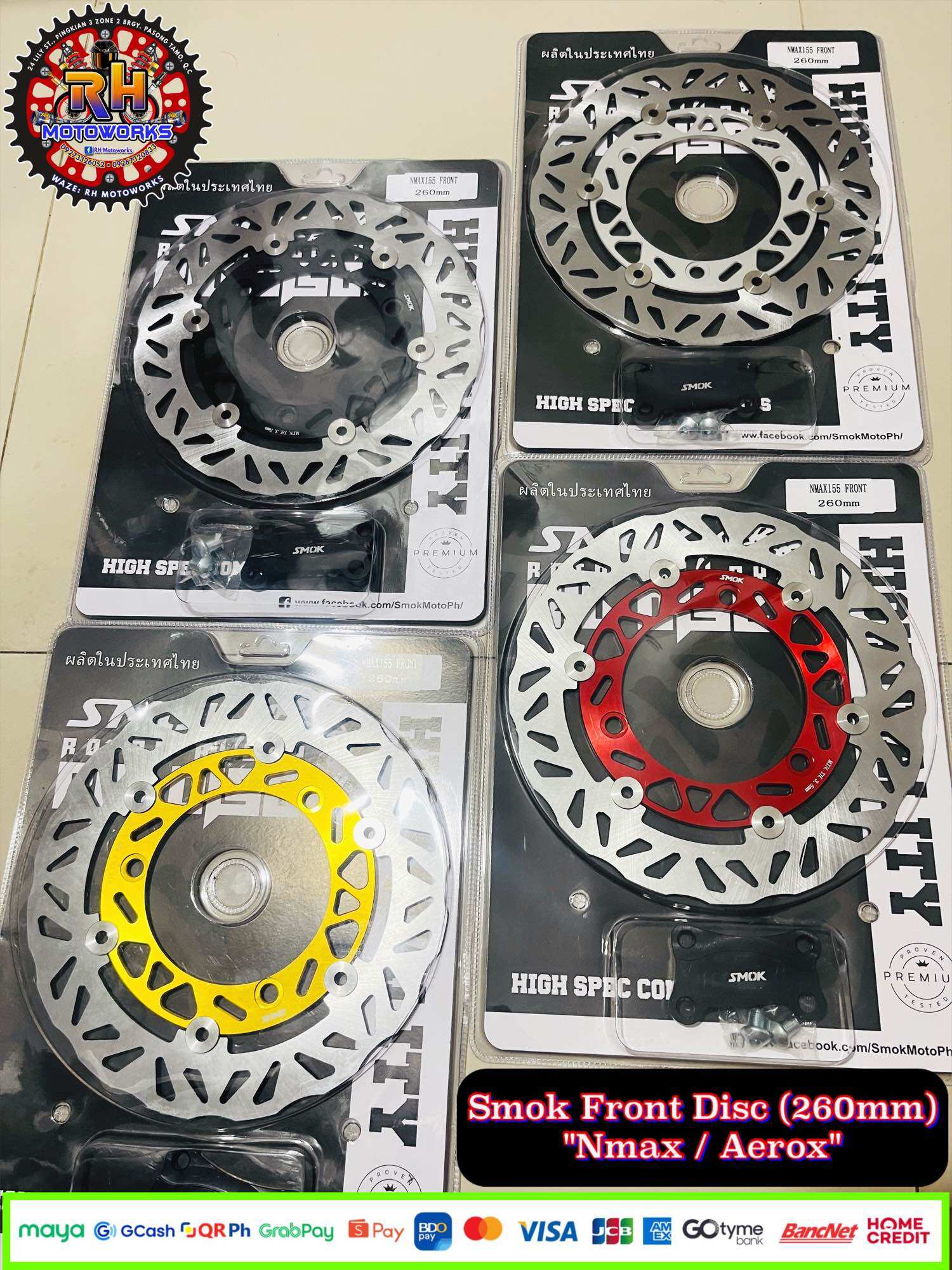 NMAX / AEROX SMOK Big Front Disc 260mm with Bracket | Lazada PH