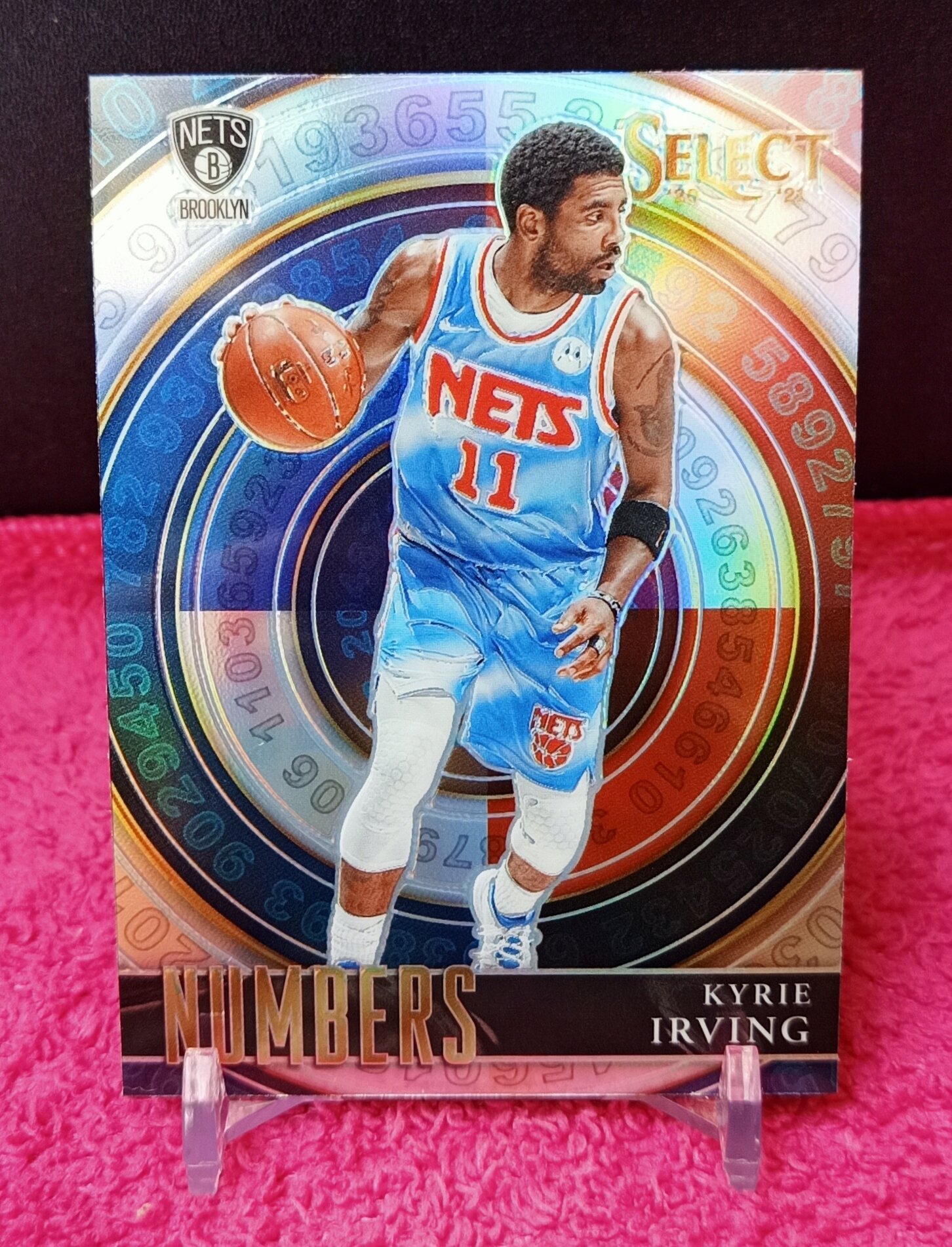 NBA Cards Kyrie Irving Brooklyn Nets Select Numbers Insert Silver ...
