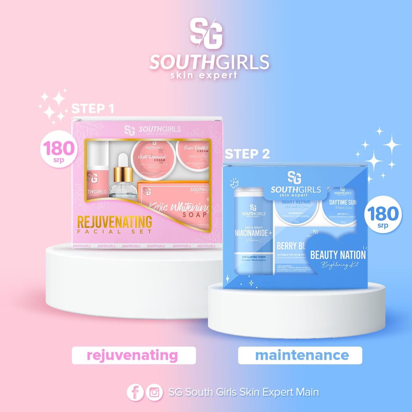 SG SouthGirls Skin Expert Rejuvenating Facial Set and Brightening Kit ...