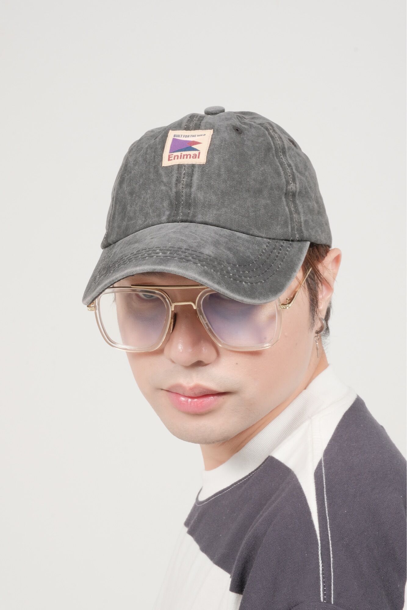 Enimal Washed Dad Hat - Black