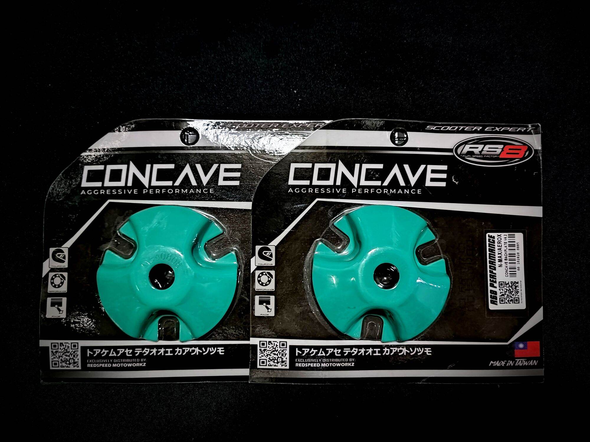 RS8 CONCAVE BACK PLATE V4.2 YAMAHA NMAX AEROX V1 YAMAHA NMAX AEROX V2