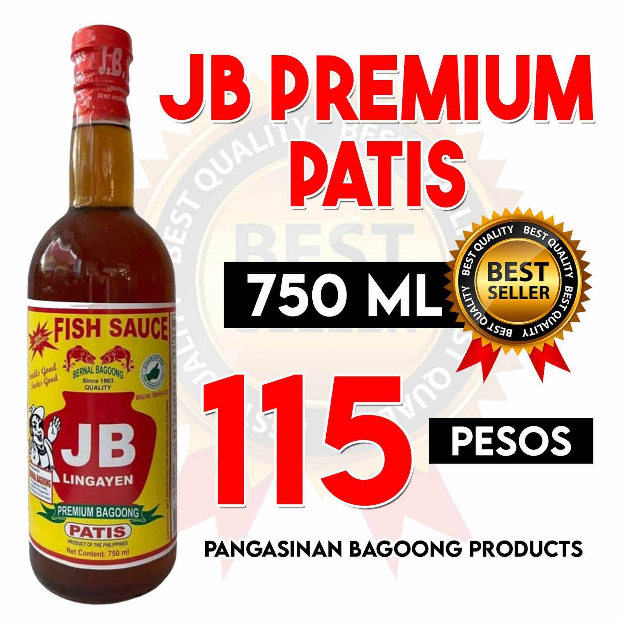 JB Lingayen Fish Sauce Premium Patis 750ML | Lazada PH
