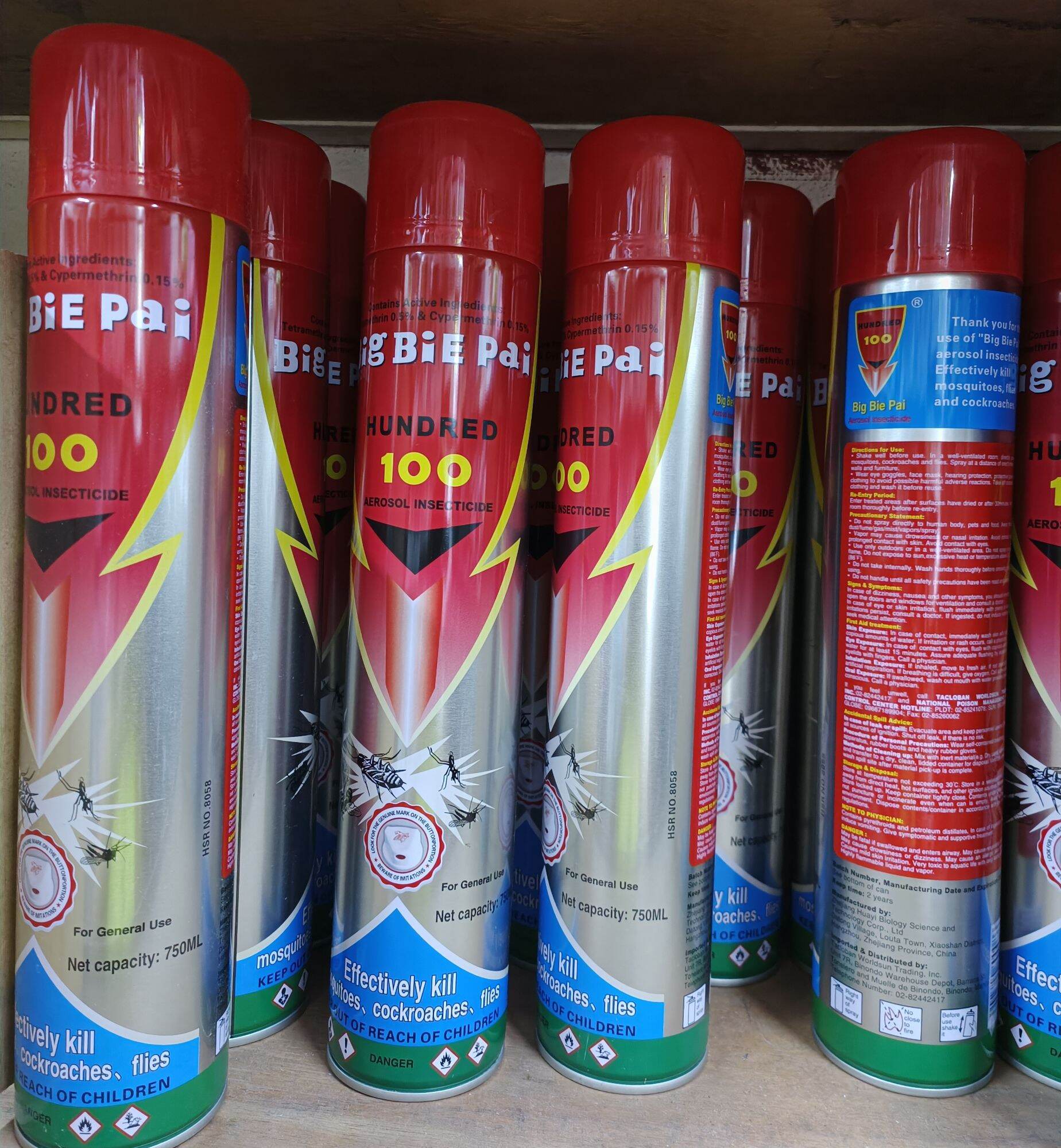 1pc original insecticide spray 750ml baolila/bigbiepie/tianshi/butiki ...