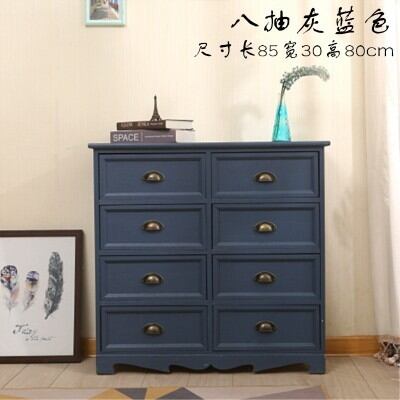 Korean style Pastoral Solid Wood Drawer Storage Finishing Cabinet ...