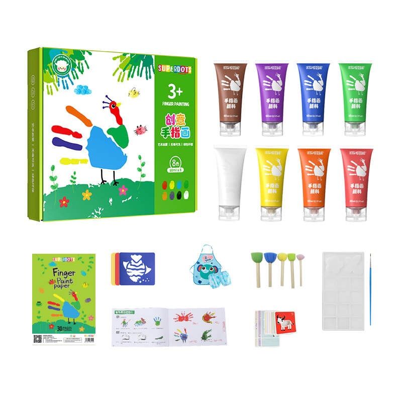 Superdots Finger Paint kit 8pcs | Lazada PH