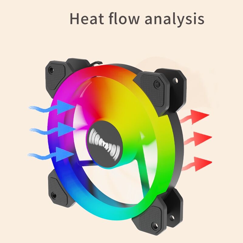 120mm 12V RGB Fan Computer Case PWM CPU Cooler Water Cooling Fan ...