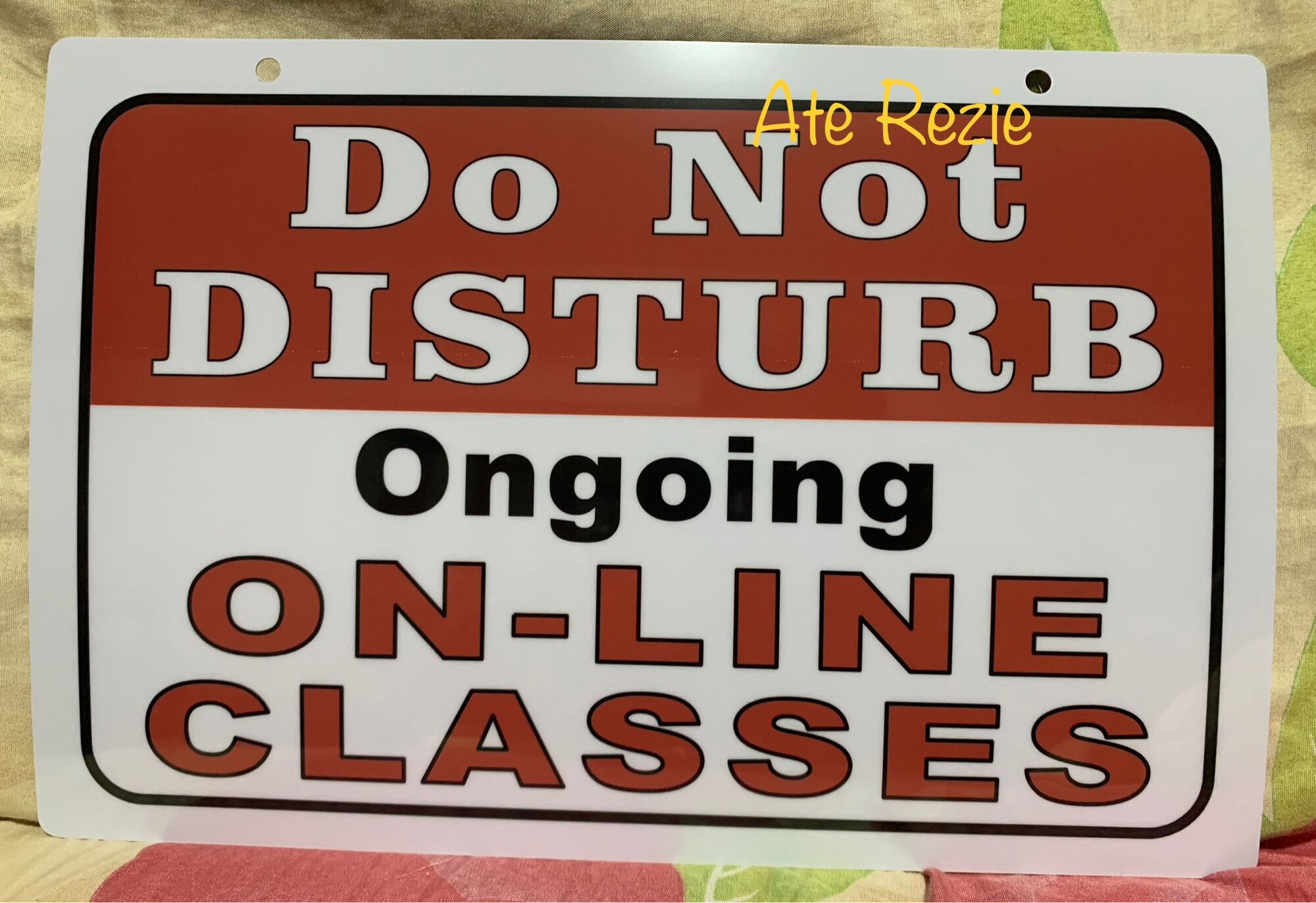 DO NOT DISTURB ONGOING ON-LINE CLASSES PVC SIGNAGE 7.8x11 inches ... DO NOT DISTURB ONGOING ON-LINE CLASSES PVC SIGNAGE 7.8x11 inches ...