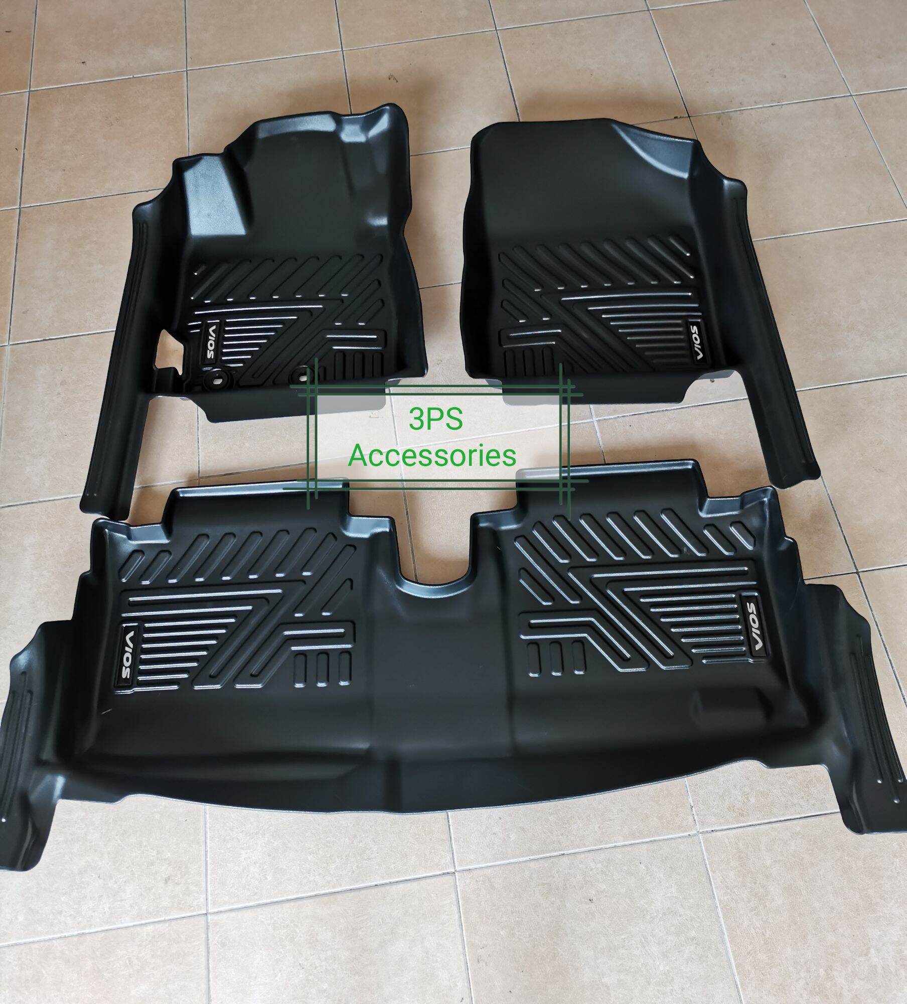 VIOS 2019 2020 2021 2022 2023 5D Deep dish matting set fully extended ...