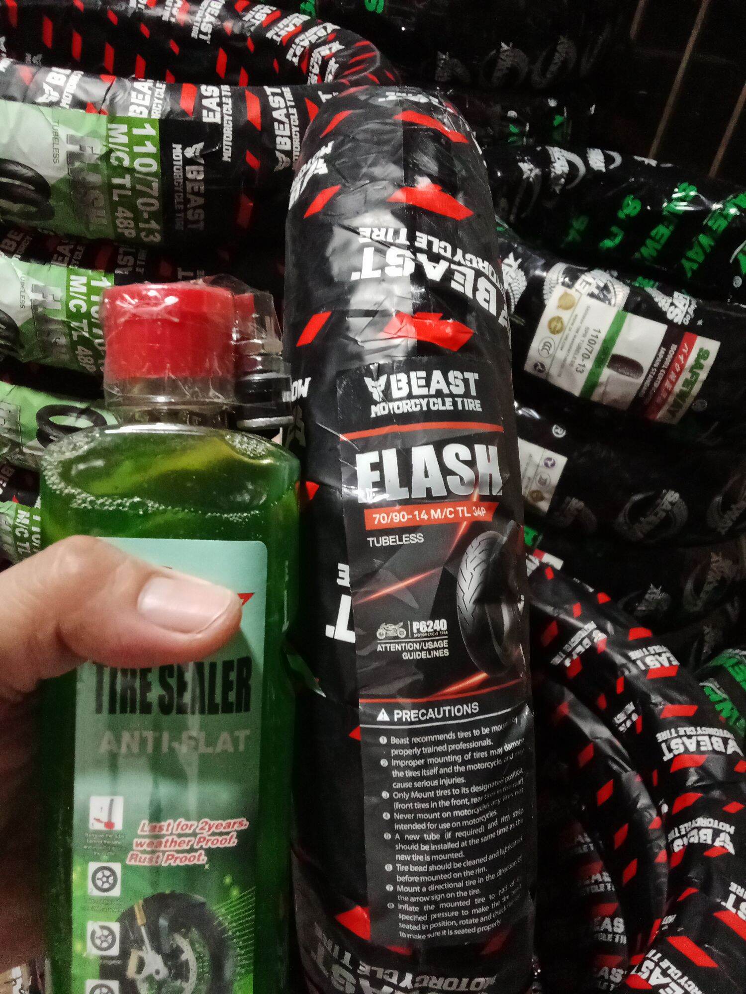 BEAST TIRE (Flash) Size 14" & 13" for Aerox, Nmax, Click, Mio, Beat ...