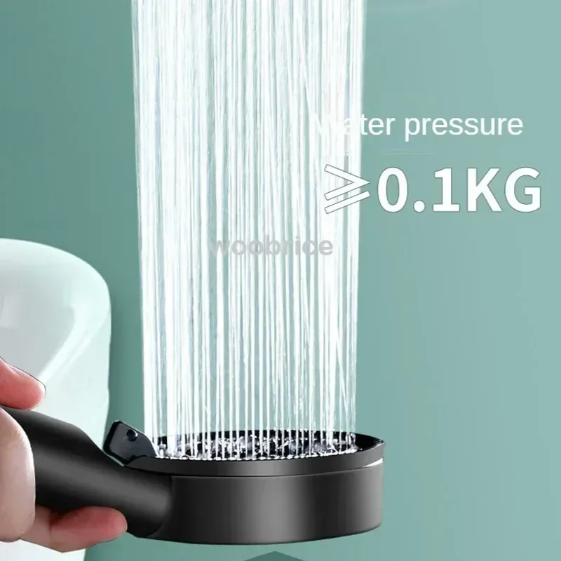 5 Mode Pressure Boost Shower Head Multifunction Adjustable Large Water ...