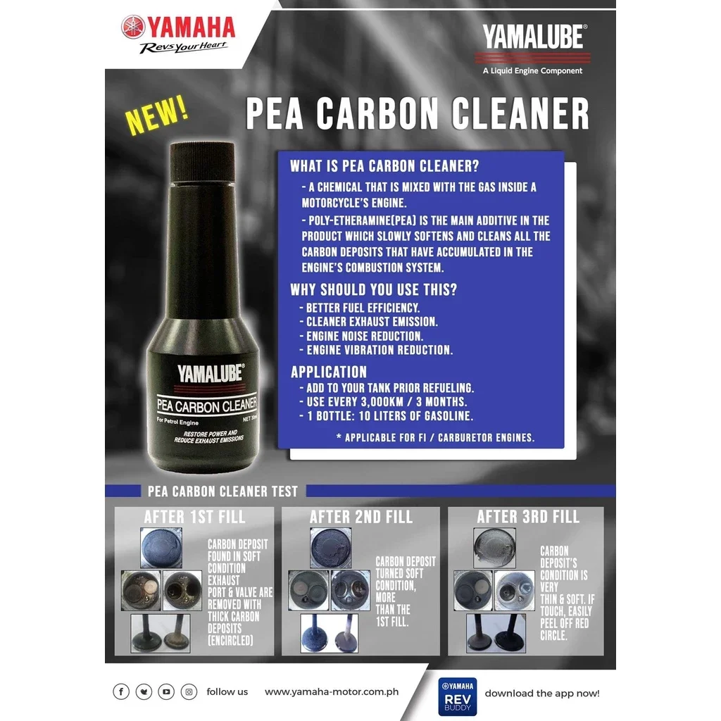 Genuine Yamalube PEA Carbon Cleaner 30ml | Lazada PH