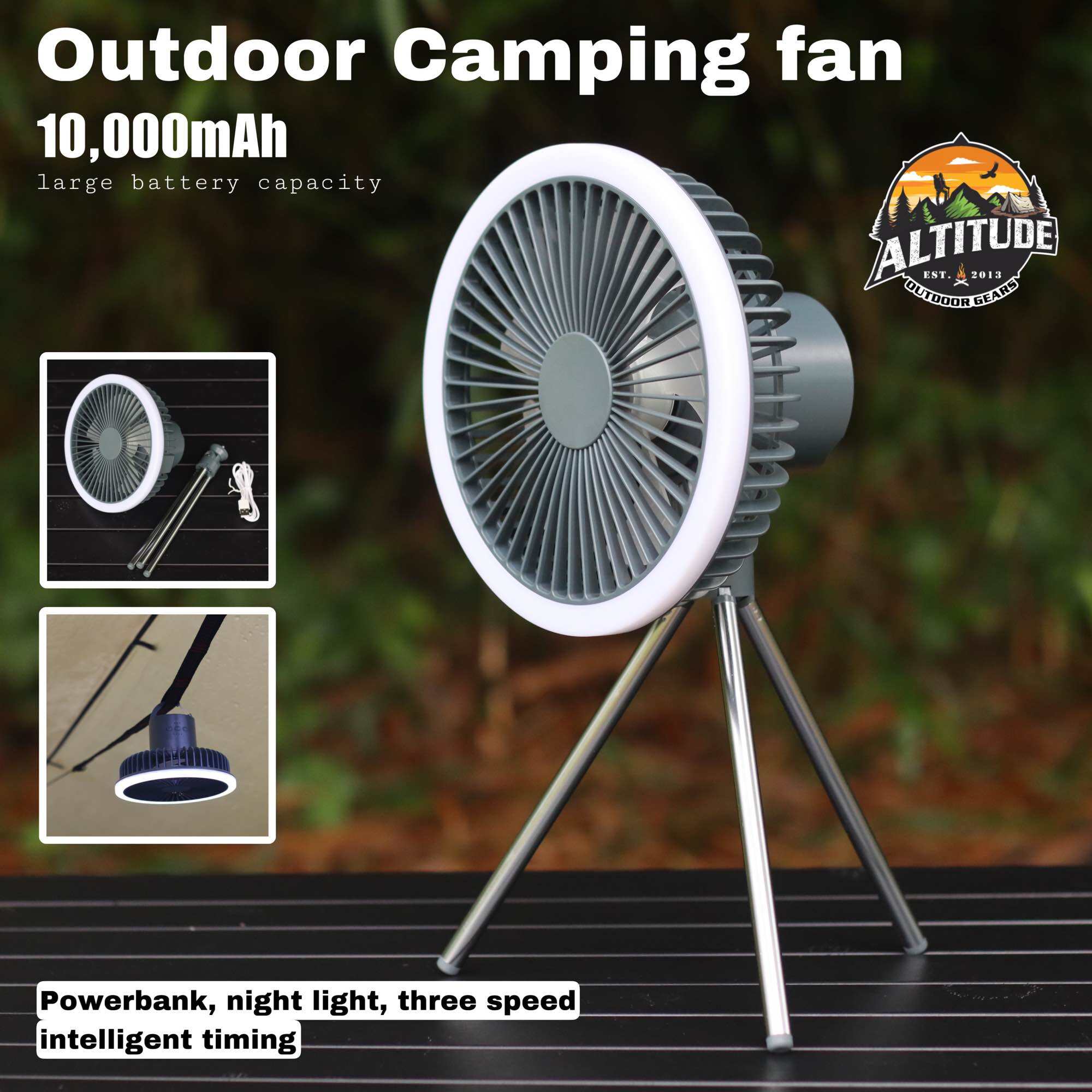Multifunction Portable Fan Outdoor Camping Fan Super Long Battery Life ...