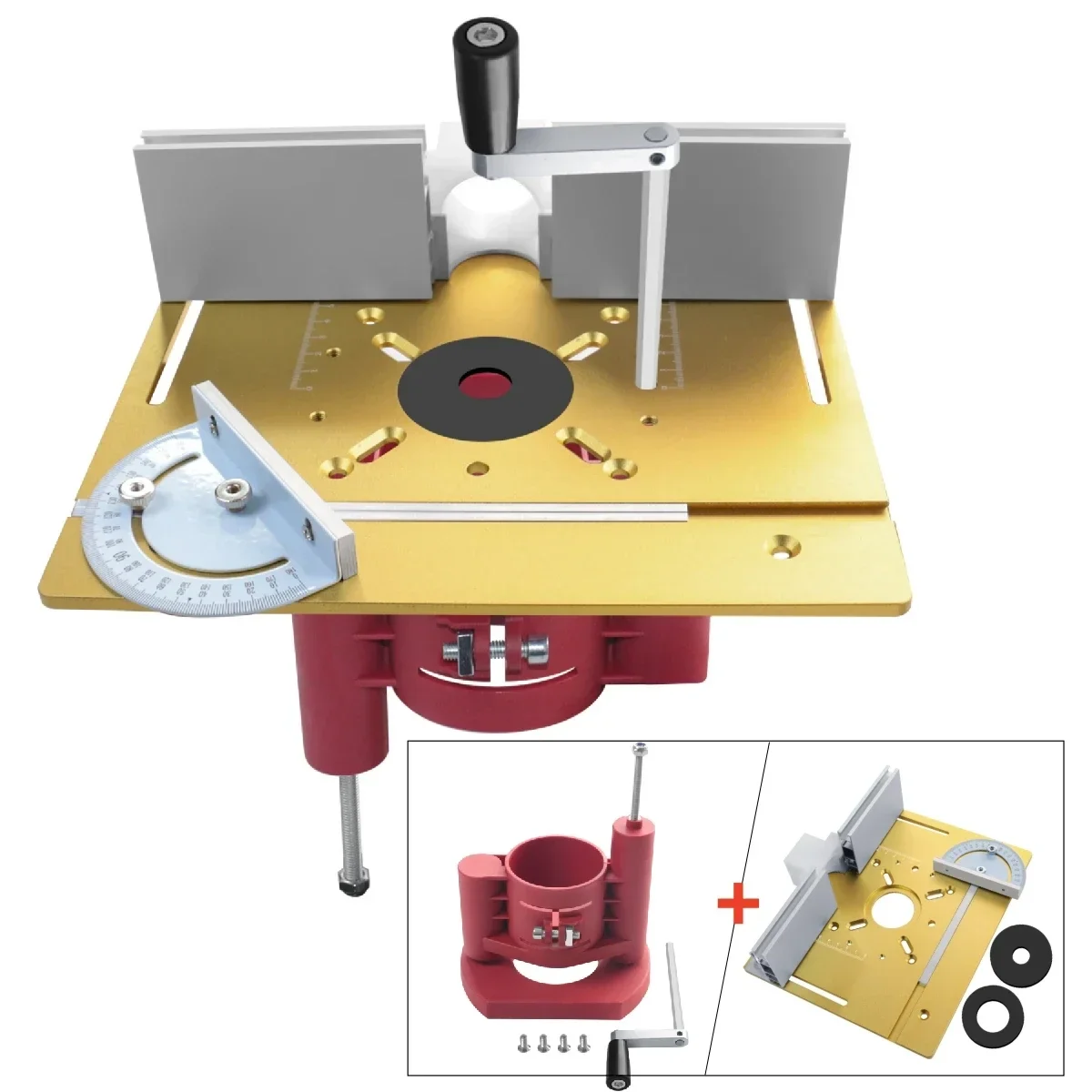 Precision Router Lift -Router Table Lift System - Router Plate Insert ...