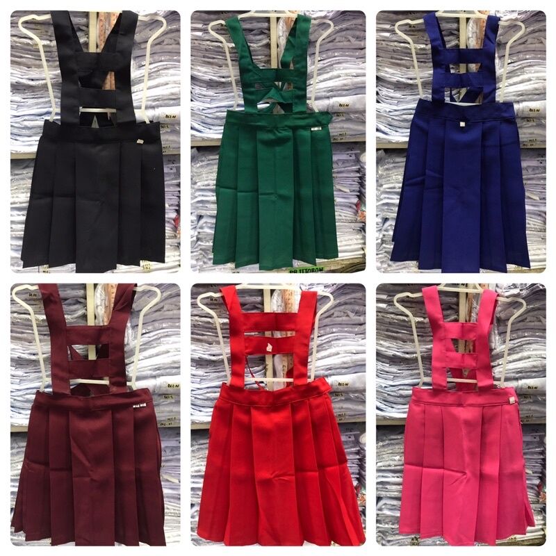 palda uniform navy blue🔵/red🔴/maroon/🟢green/ | Lazada PH