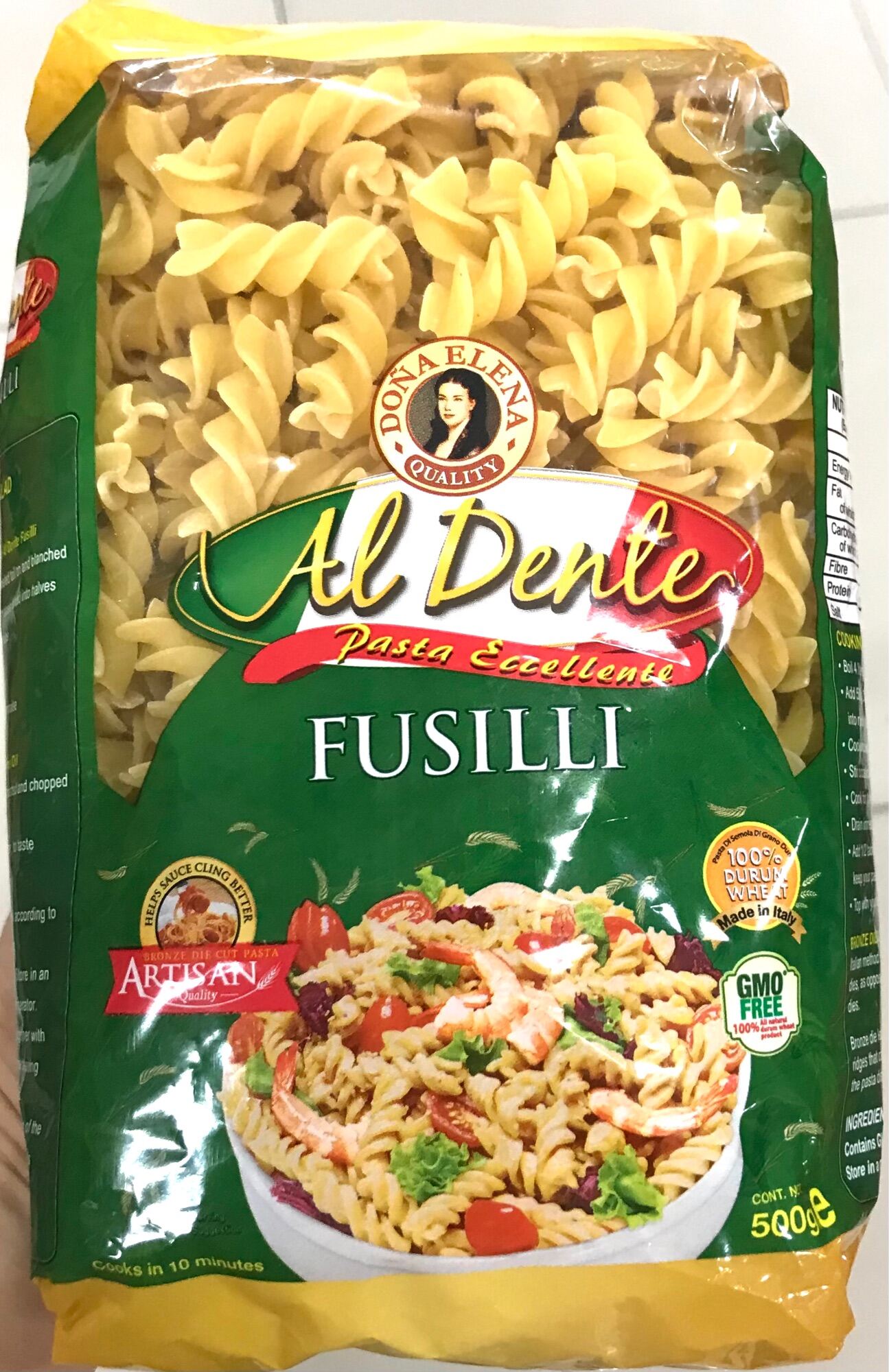 Doña Elena Fusilli Pasta Al Dente 500g | Lazada PH