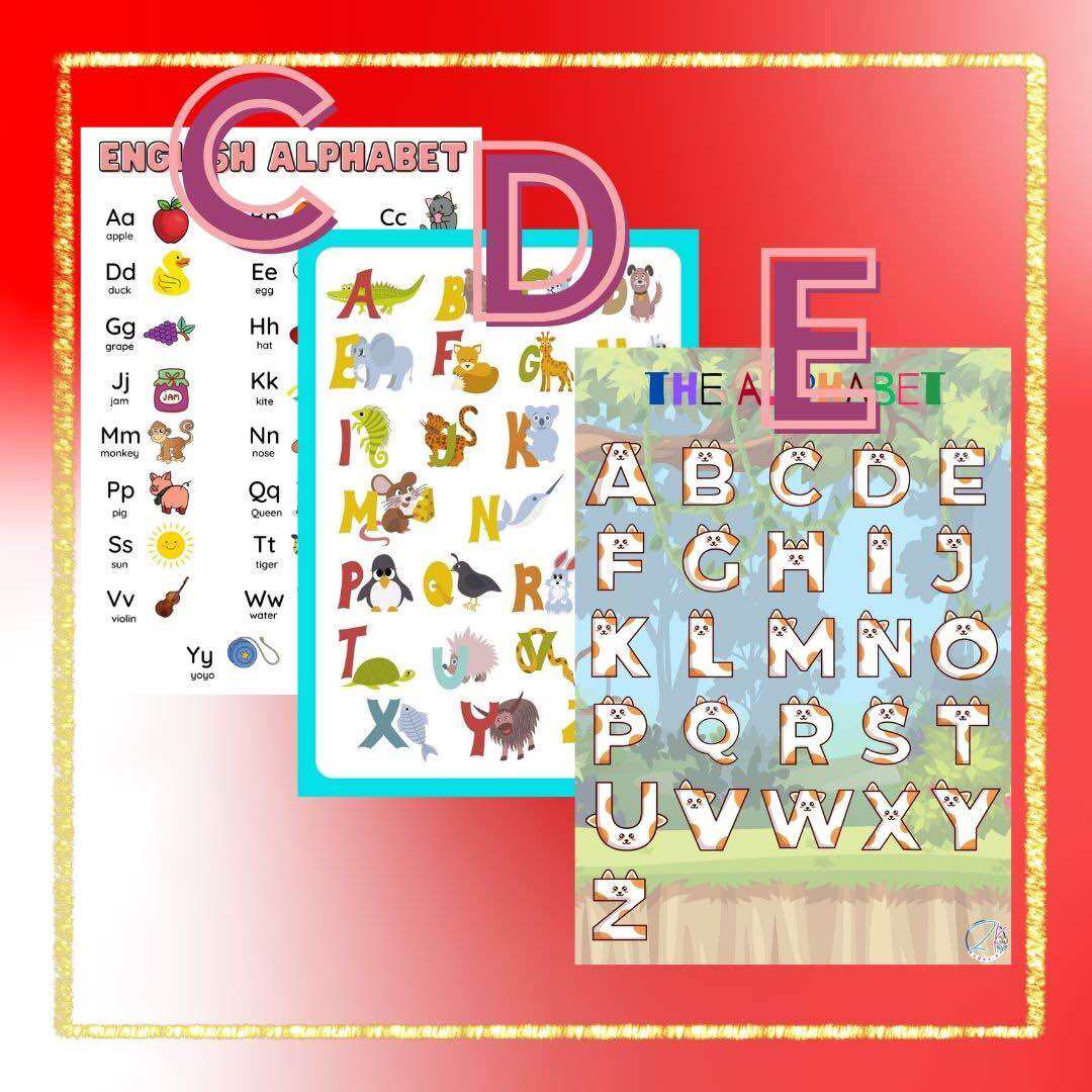 ALPHABET CHART LAMINATED A4 | Lazada PH