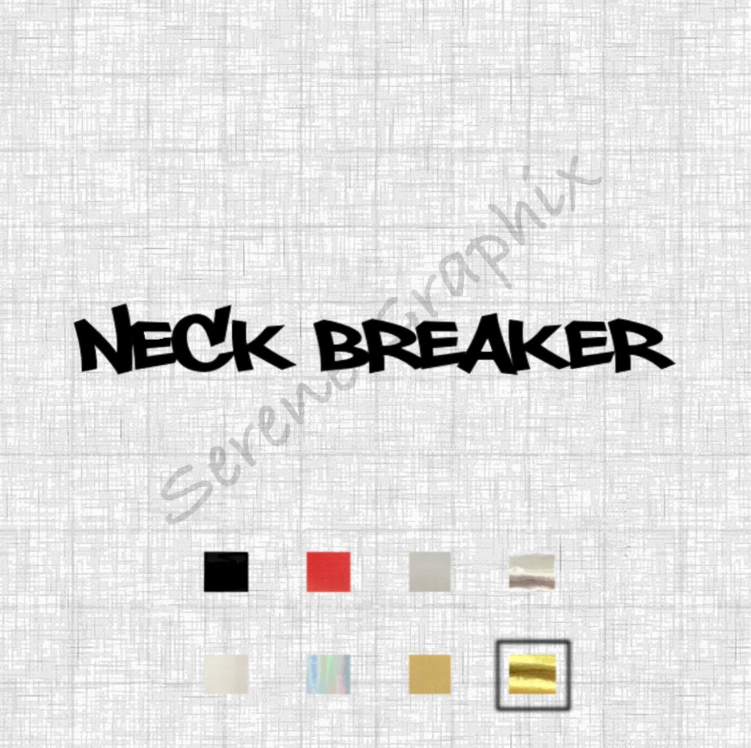 Neck Breaker Sticker - Waterproof Cut Out Sticker | Lazada PH