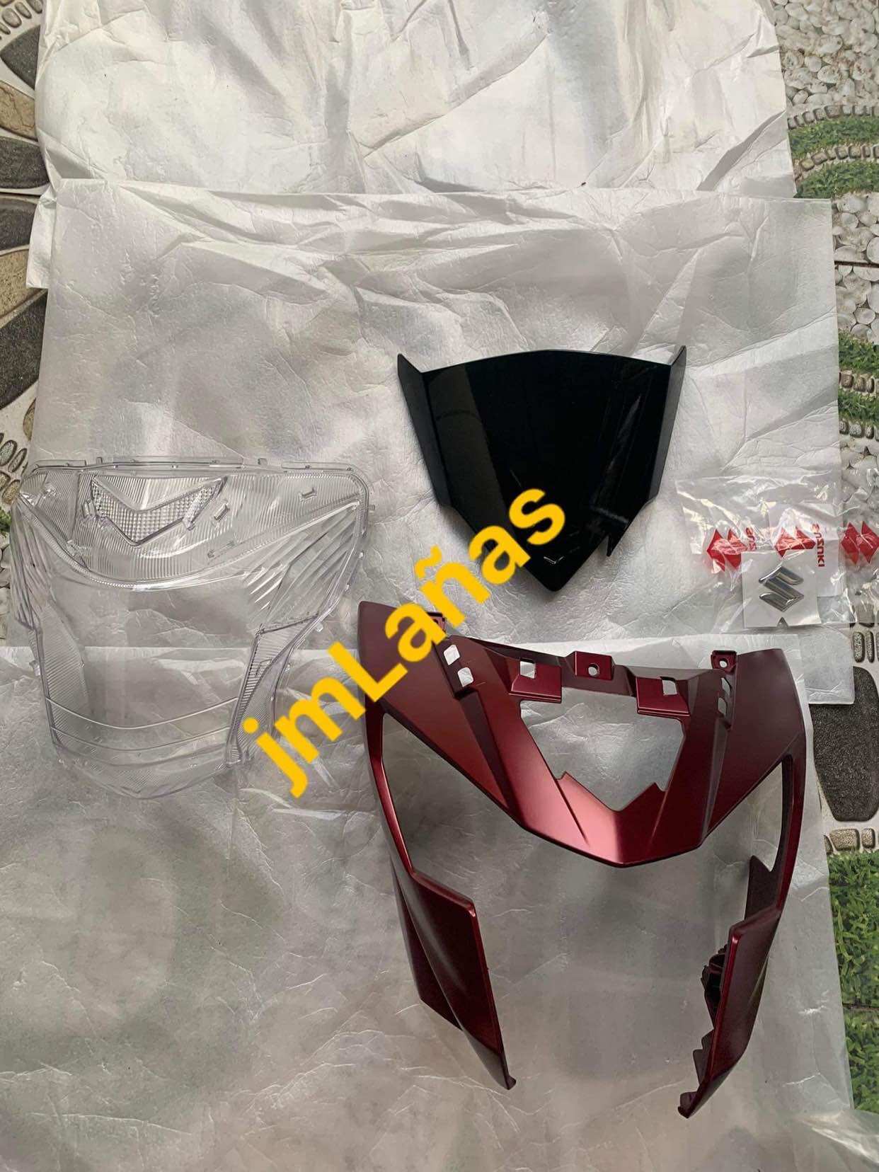 GENUINE HEADLIGHT SET WITH GLASS LENS (STANLEY) FOR RAIDER 150 FI R150 ...