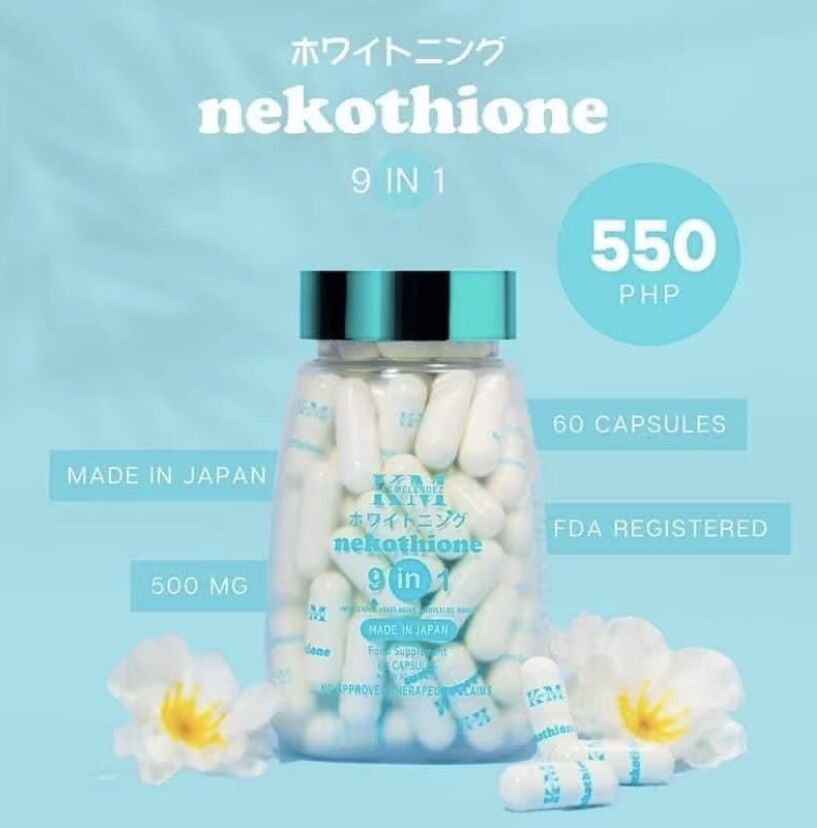Nekothione 9-in-1 original glutathoine capsule by kath Melendez 60caps ...
