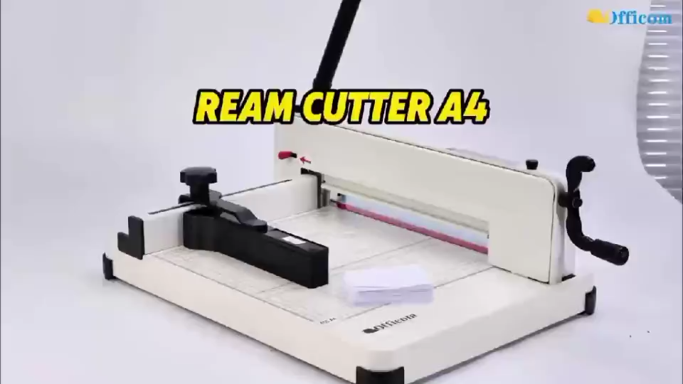 Heavy Duty Ream Cutter A3 & A4 Size Paper Trimmer Metal Cutting Officom ...