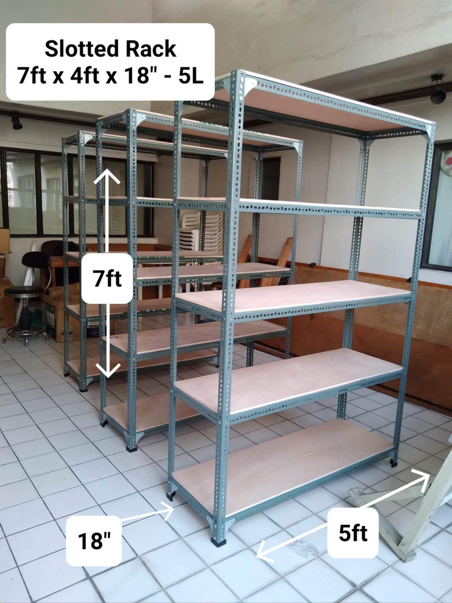 Heavy Duty Racks 7ft x 5ft x 18" - 5L | Lazada PH