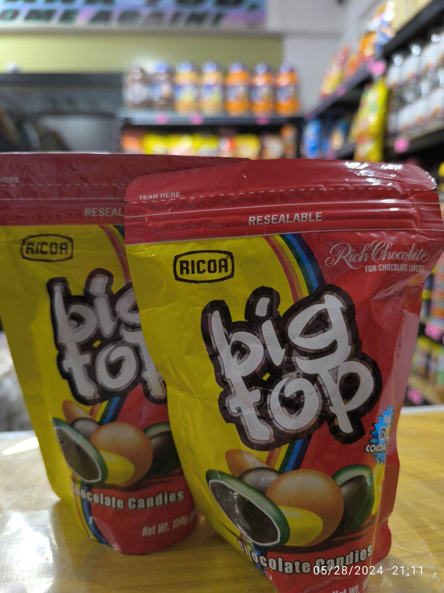 big top ricoa chocolate candy 150g buy 2 | Lazada PH