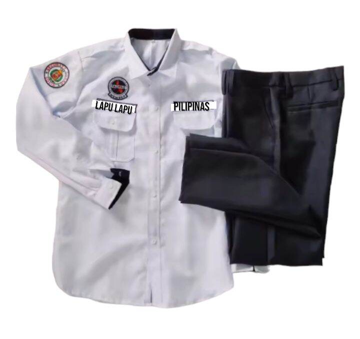 SECURITY GUARD UNIFORM UP & DOWN with PATCH | Lazada PH